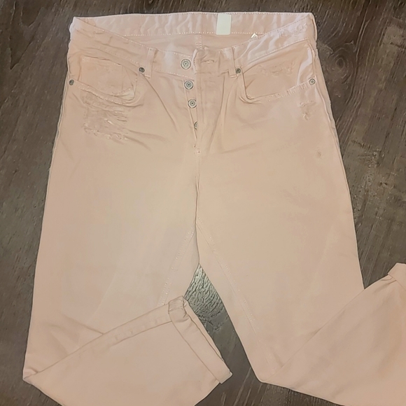 & denim | Jeans | Denim Baby Pink Boyfriend Jeans Sz8 | Poshmark
